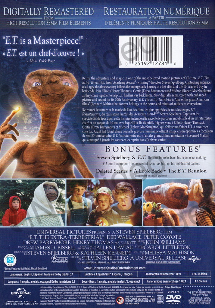 E.T. - The Extra-Terrestrial (Anniversary Edition) (Bilingual)