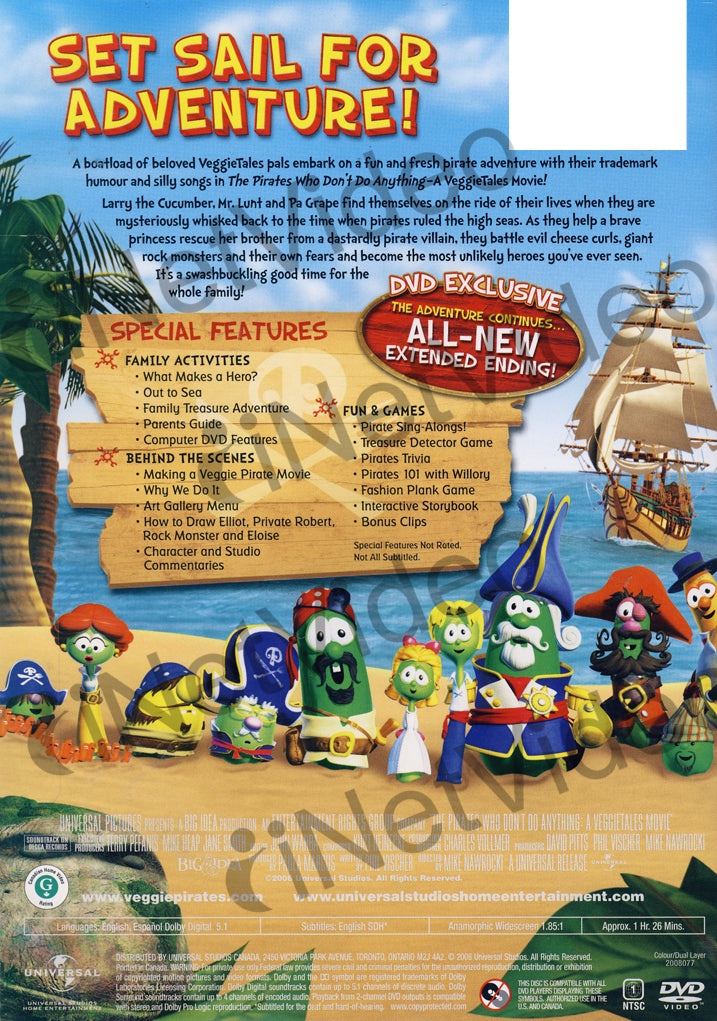 Pirates Who Don T Do Anything: A Veggie Tales Movie (Fullscreen)