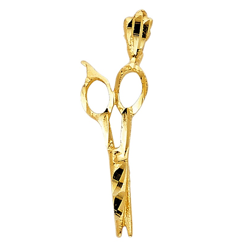 Buy 14K Gold Scissors Charm Pendant Online - Unique Jewelry Gift