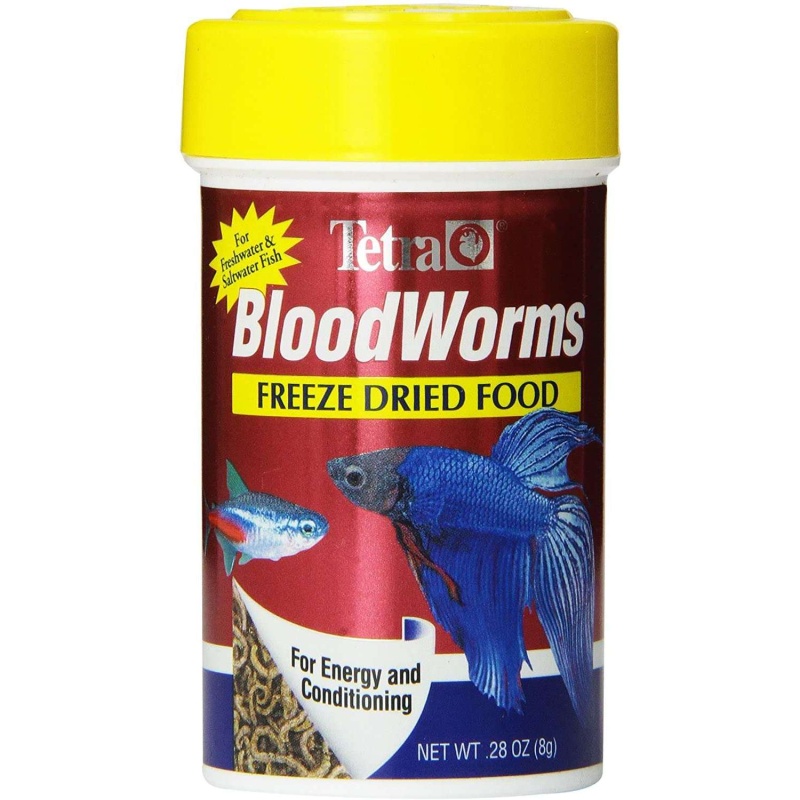 Tetra Bloodworms Freeze Dried Fish Food .25Oz