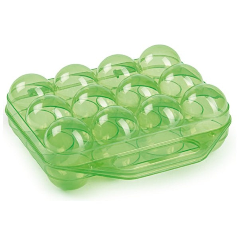Gaun Plastic Egg Storage Box With Handle – Holds 12 Eggs - Green Lemon ...