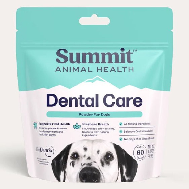 Summit Animal Health Dental Care Powder For Dogs - 1.43 Oz (60 Scoops)