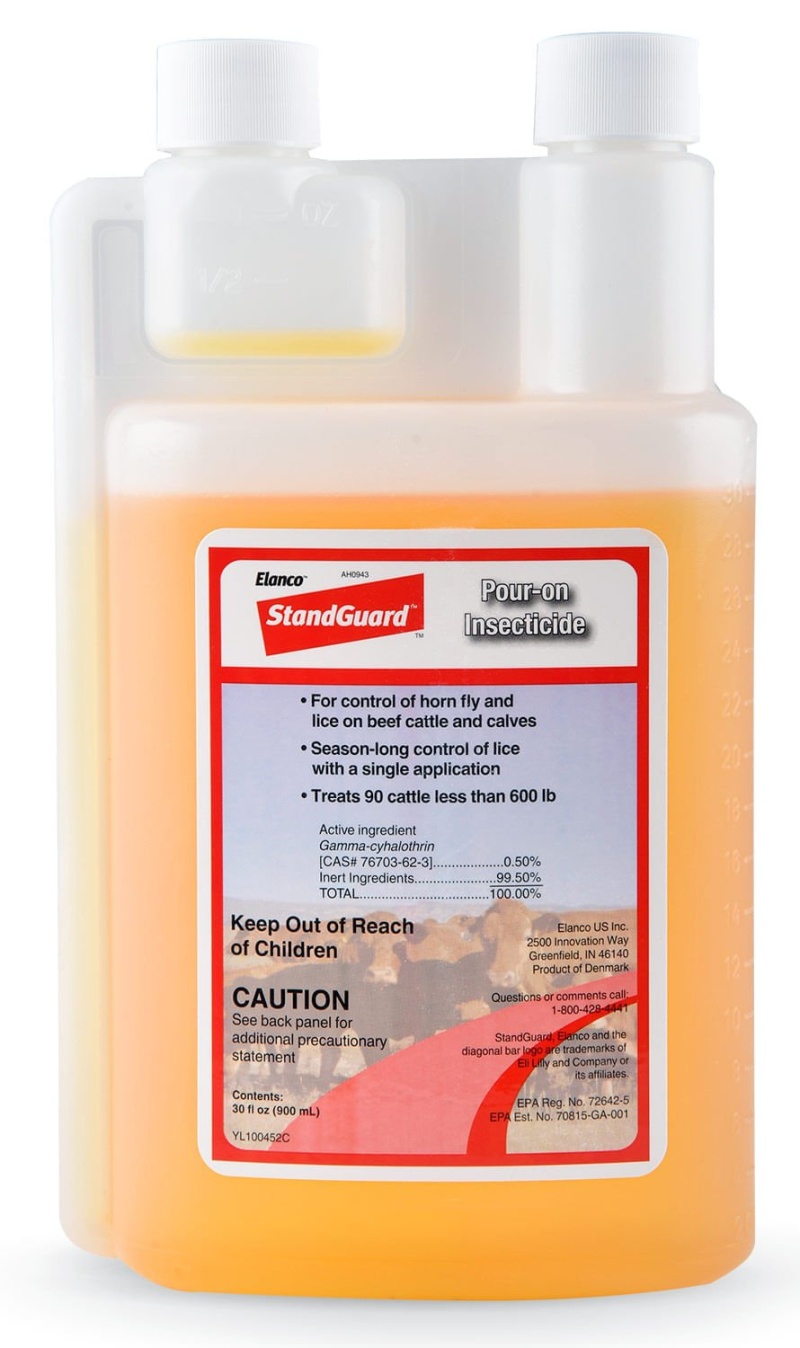Buy Standguard Pour-On Insecticide for Beef Cattle Lice and Horn Fly ...