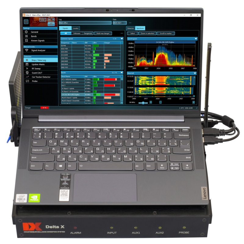 Buy X Portable Real-Time Spectrum Analyzer 12Ghz Online - iProtect Delta X
