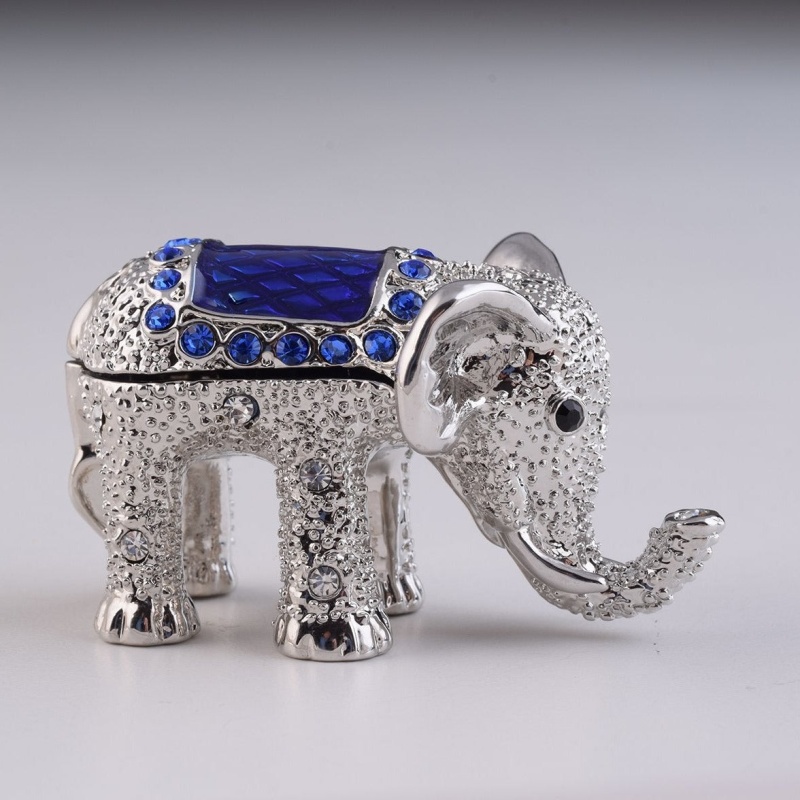 Silver & Blue Elephant