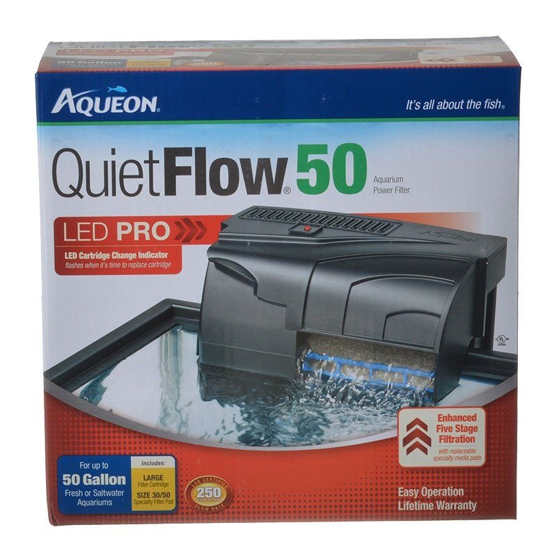 Buy Aqueon QuietFlow LED Pro Power Filter - 50 Gallon Online