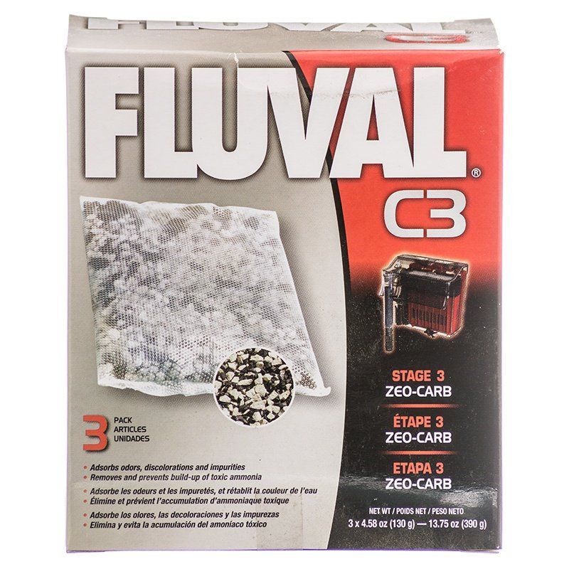 Fluval Zeo-Carb Filter Bags For C3 Power Filter (3 Pack)