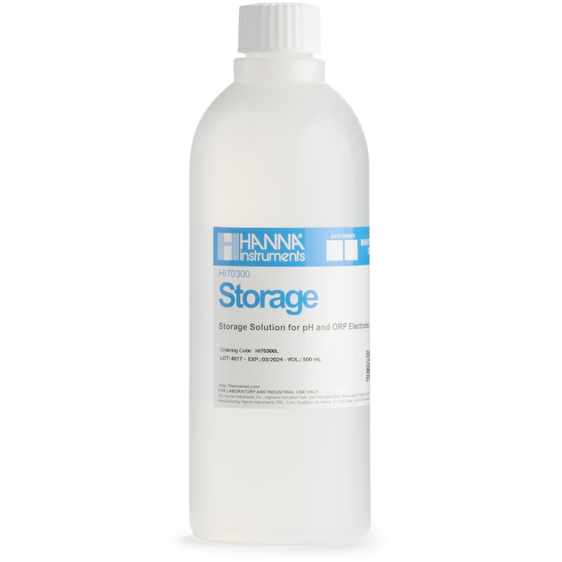Hanna Electrode Storage Solution - 500 Ml (Hanna# Hi70300l)