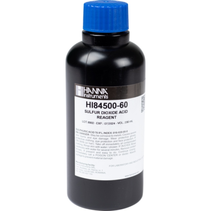 Hanna Acid Reagent For Titrator - 230Ml (Hanna# Hi 84500-60)