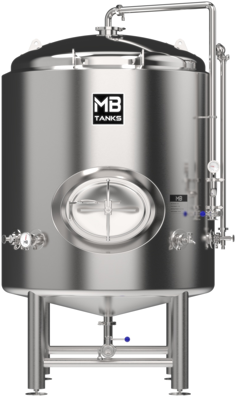 Mb® 60 Bbl Brite Tank | T.C. Sanitary Ports | All Fittings Included ...