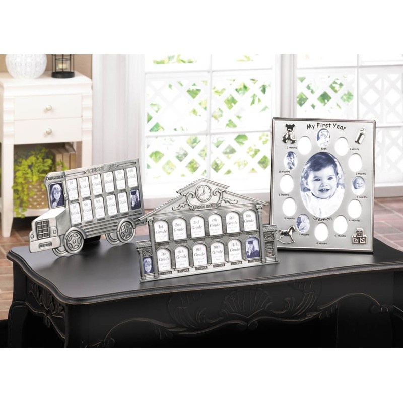 School Bus Shaped Photo Frame by Accent Plus - New Arrivals