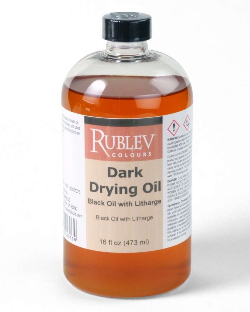 Natural Pigments Dark Drying Oil (Black Oil) 16 fl oz: The classic ...