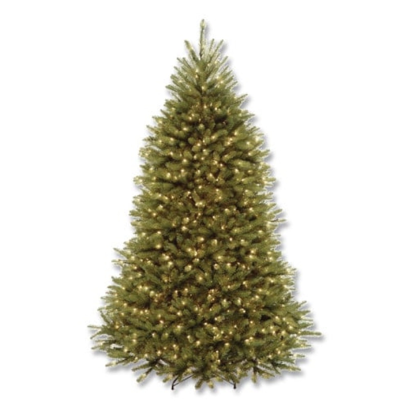 National Tree Company Pre-Lit Dunhill Fir Tree With Powerconnect, Dual ...