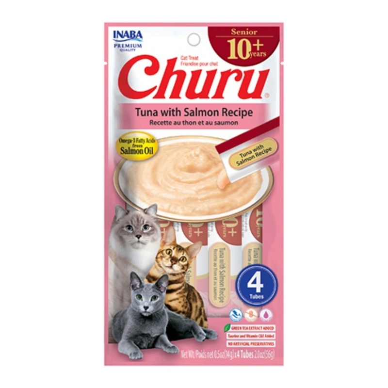Inaba Churu Cat 2Oz. Senior 10+ Tuna Salmon