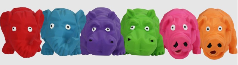 Multipet Latex Origami Pals Dog Toy - Assorted Animal Styles