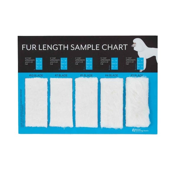 Master Grooming Tools Hair Length Sample Chart - Buy Online Today!