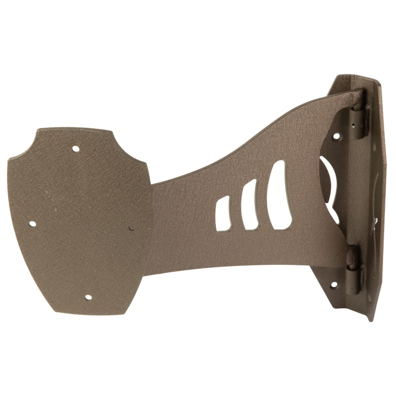 Skull Hooker, Corner Shoulder Mount, Powder Coat Finish, Brown