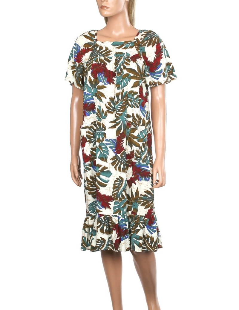 Buy Red Ginger Muumuu Dress Online - Soft and Classy Hawaiian Style