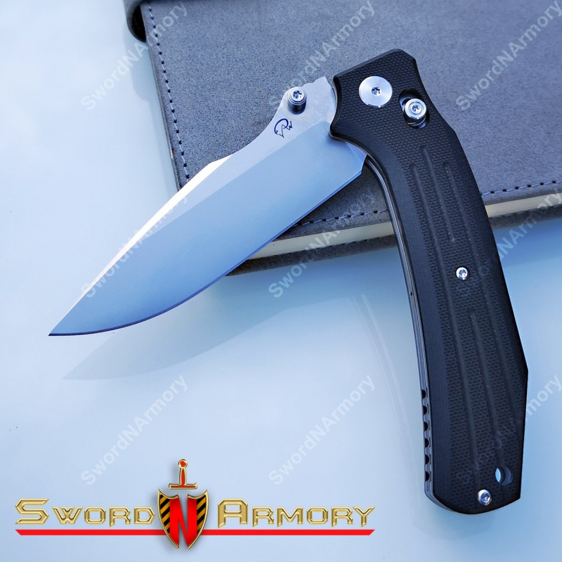 8.5" Pivot Axel Lock D2 Steel Blade Tactical Edc Folding Pocket Knife ...