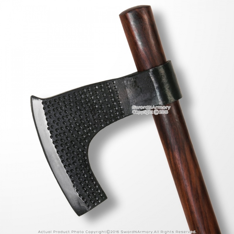 30" Steel Viking Warrior Battle Bearded Francisca Axe Combat Hatchet ...