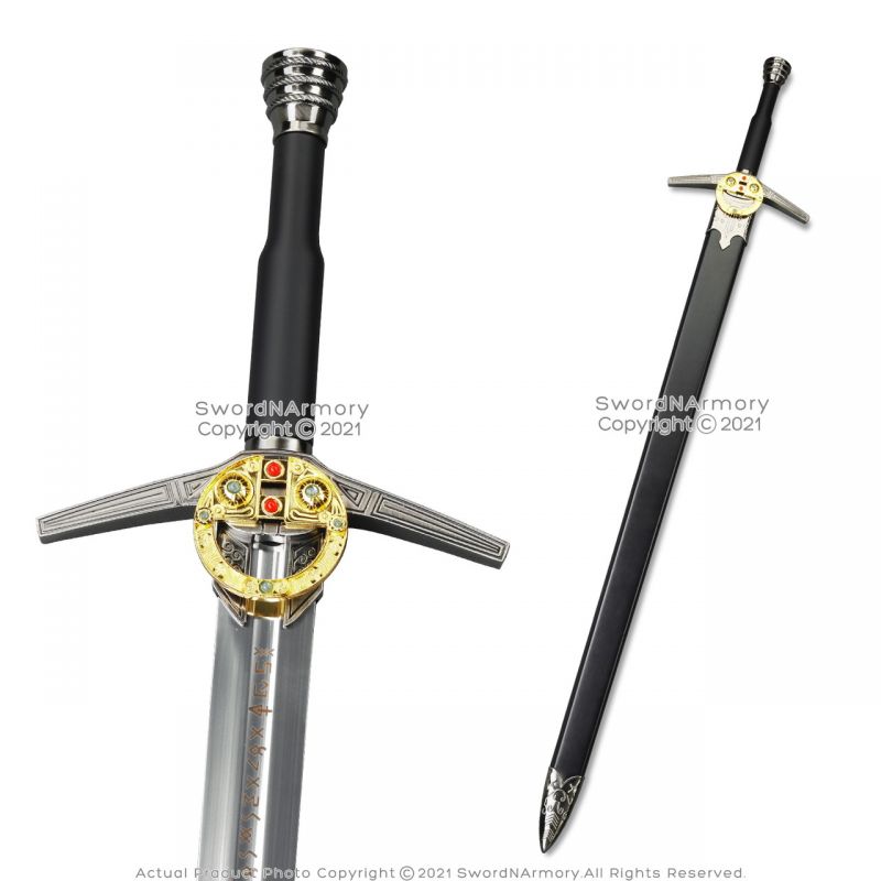 47" Black Geralt Renfri Fantasy Sword Witcher Killer Blade Movie ...