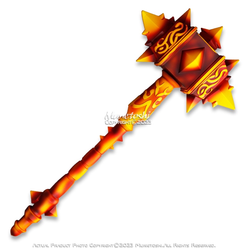 32" Sulfuras Hand Of Ragnaros Fire Lord Wow Foam Hammer Fantasy Video ...