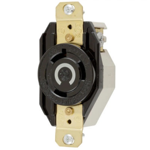 Buy Hubbell Hbl2630 Ac Receptacle Nema L7-30 Female Black 277 Volt 30 ...