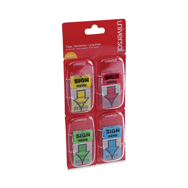 Universal Deluxe Message Arrow Flags, 'Sign Here', Assorted Colors, 120 ...