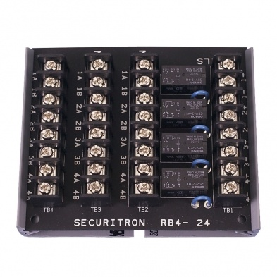 Securitron Rb-4-24 Relay Board, 4 Dpdt Relays