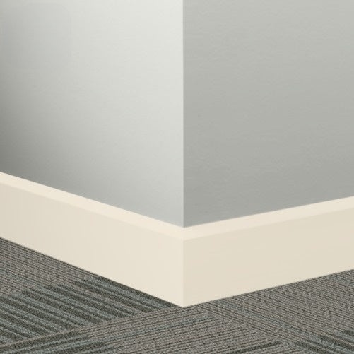 Johnsonite Snow White Rubber Millwork Contoured Wall Base - 3" X 96" X ...