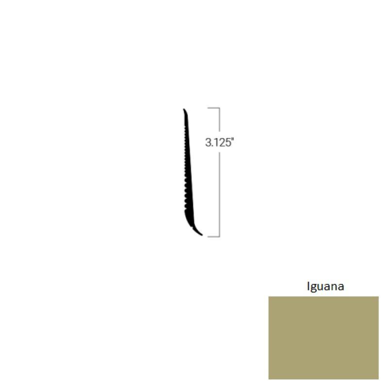 Johnsonite Iguana Rubber Tightlock Resilient Rubber Base - 3 1/8" X 75 ...