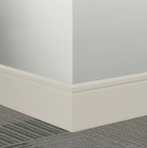 Johnsonite Grey Haze Rubber Millwork Contoured Wall Base - 8" X 96" X 1 ...