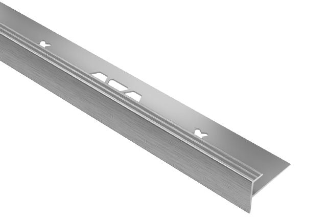 Buy Vinpro Step Resilient Metal Tile Edging Trim - Brushed Chrome ...