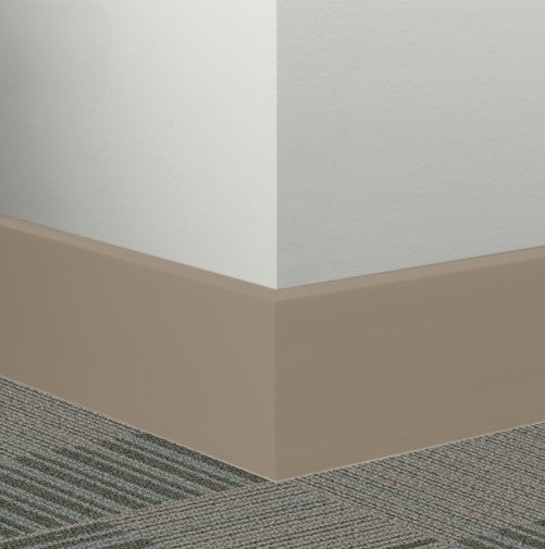 Johnsonite Wetlands Rubber Millwork Contoured Wall Base - 3" X 96" X 3/ ...