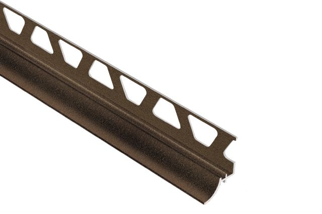 Buy Dilex Ahka Cove Base Metal Tile Edging Trim - Bronze Textured Color ...