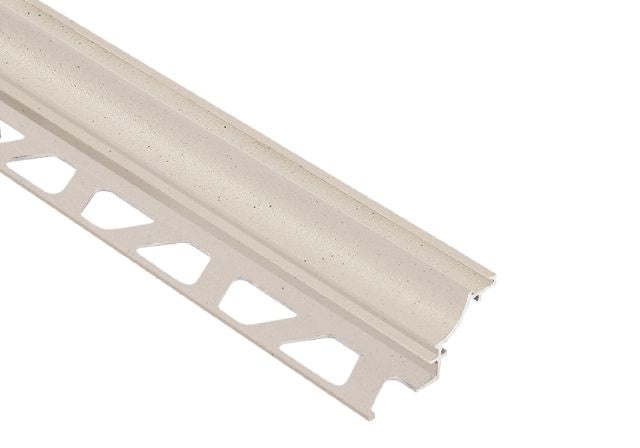 Buy Dilex Ahk Cove Shaped Metal Tile Edging Trim - Ivory Textured Color ...