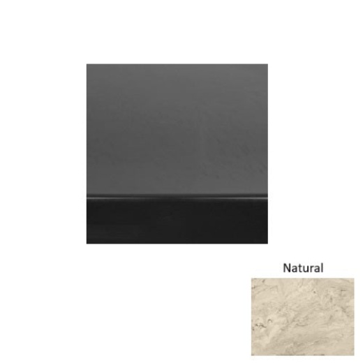 Marbleized 60 Natural Heavy Duty Rubber (Sq) Stair Tread - Smooth