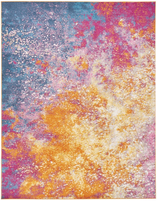 Passion Psn10 Sunburst Polypropylene Modern Area Rug - 8 Ft X 10 Ft ...