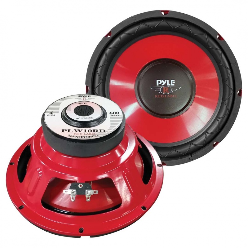 Buy Pyle 10" Woofer Online - Red Label Series 600 Watts MAX 300 Watts ...