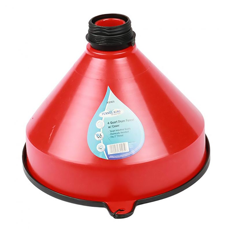 Funnel King Propylene Drum Funnel With Lockable Lid
