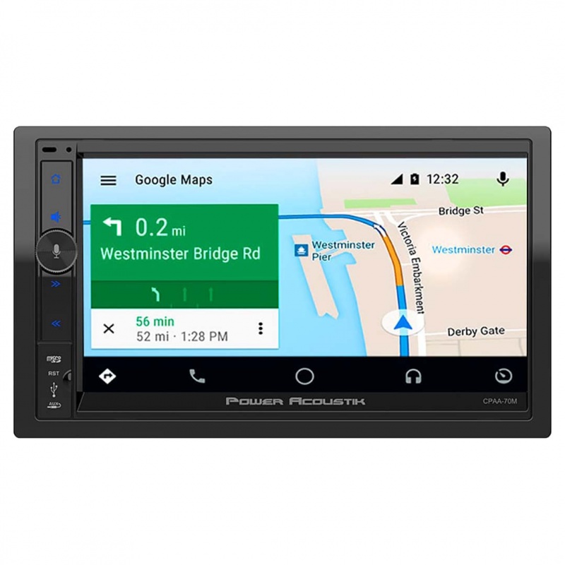 Power Acoustik 7” Double Din Fixed Face Touchscreen Mechless Receiver ...