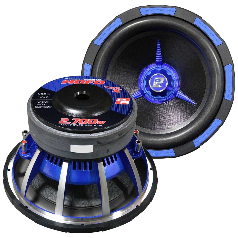 Power Acoustik 12″ Woofer, 1500W Rms/2700W Max, Dual 4 Ohm Voice Coils ...