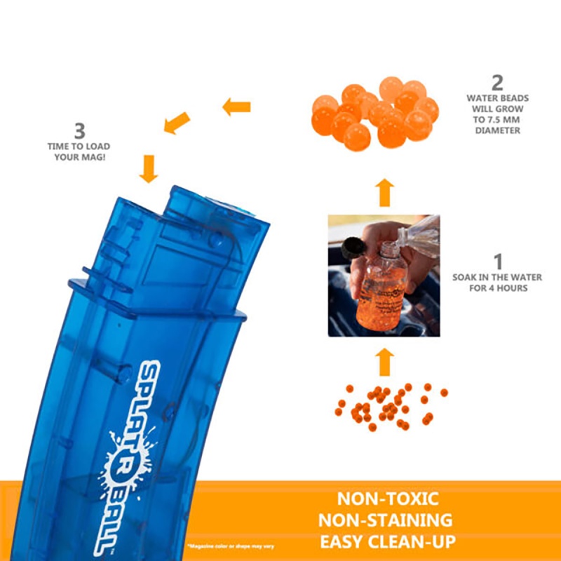 Splatrball Srb1200 Full Auto Rechargeable Battery Powered Water Bead ...