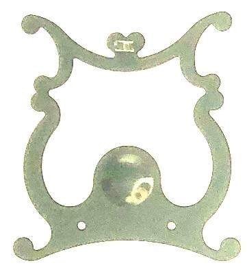 Buy Scrolled Lyre Pendulum Plate Online - 66Mm Wide X 76Mm Tall