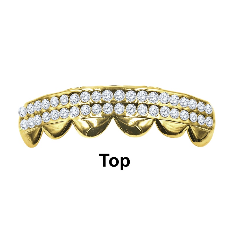Buy Impressionist Grillz Online - Solid Golden Color Grillz Set