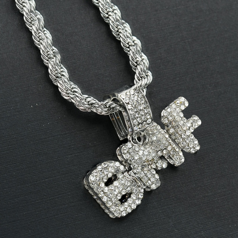 Buy BMF Chain and Charm Online - Hip Hop Jewelry with Crystal Stones